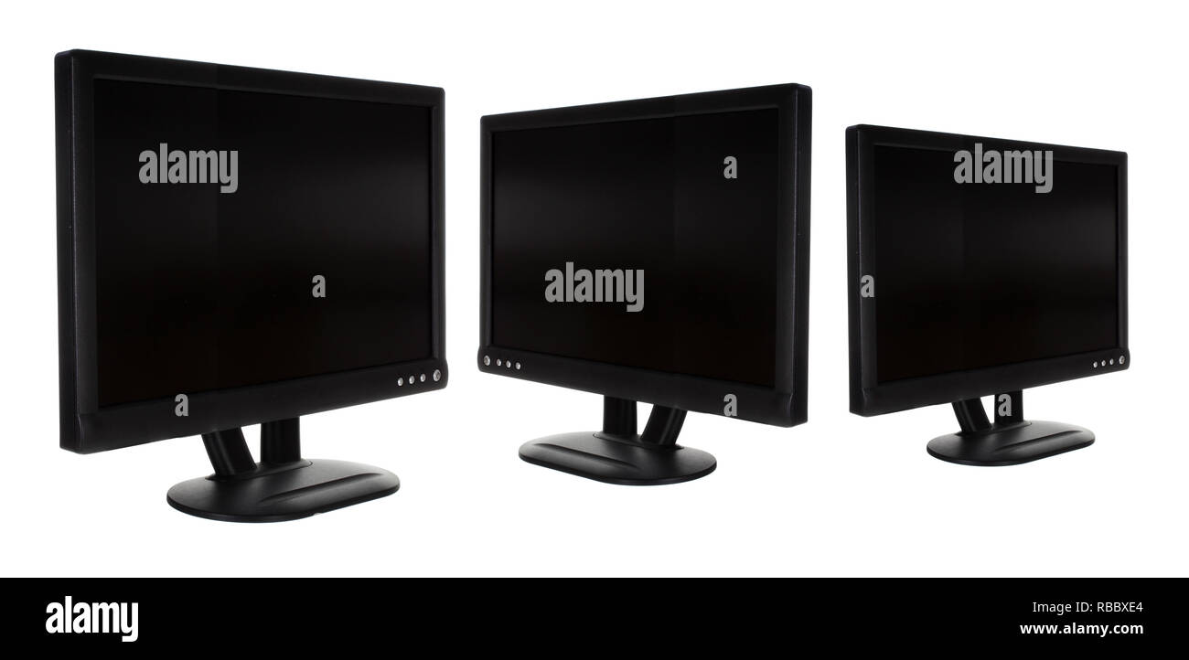 Black monitors hi-res stock photography and images - Alamy