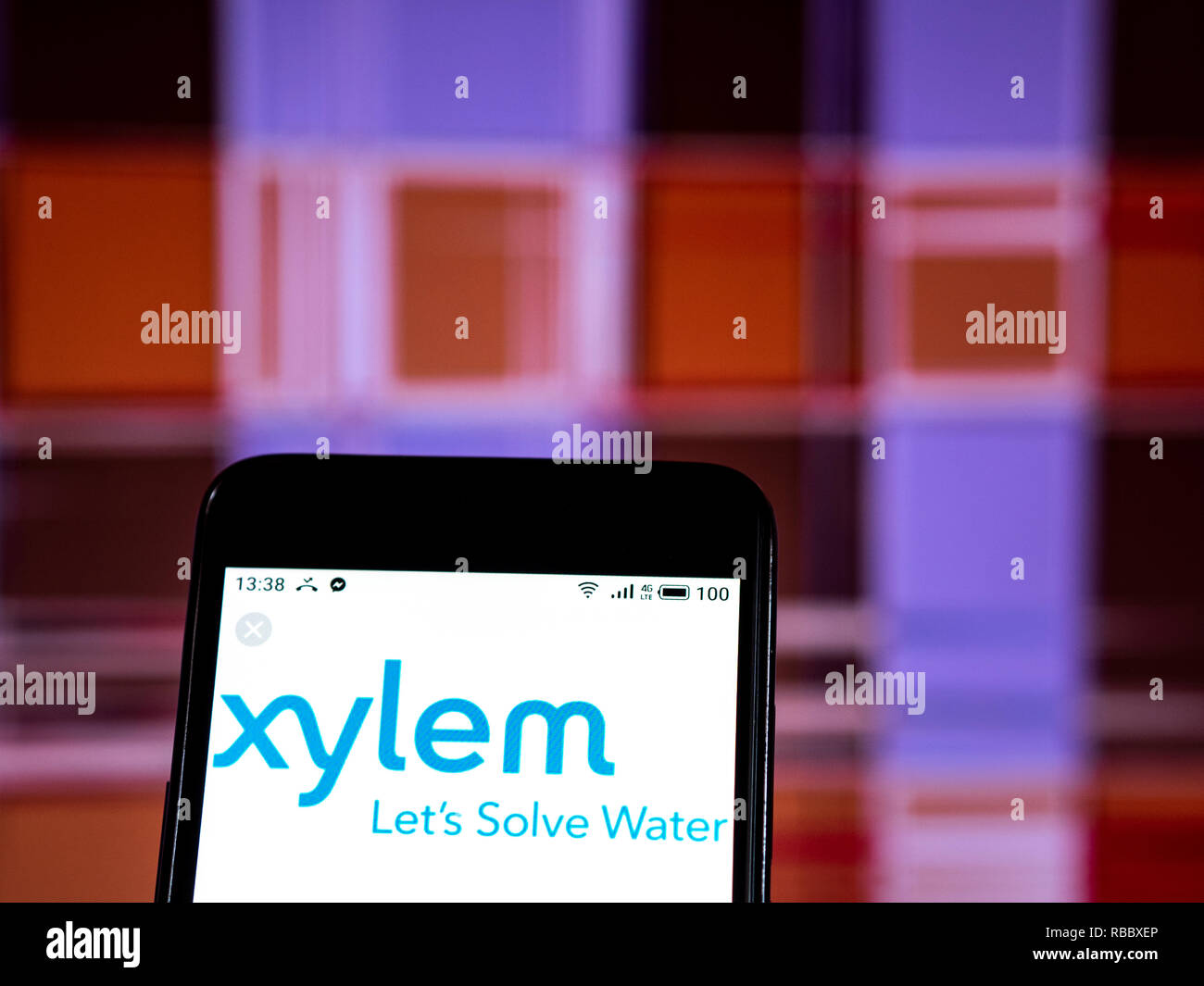 Xylem Inc. Commercial company logo seen displayed on smart phone Stock ...
