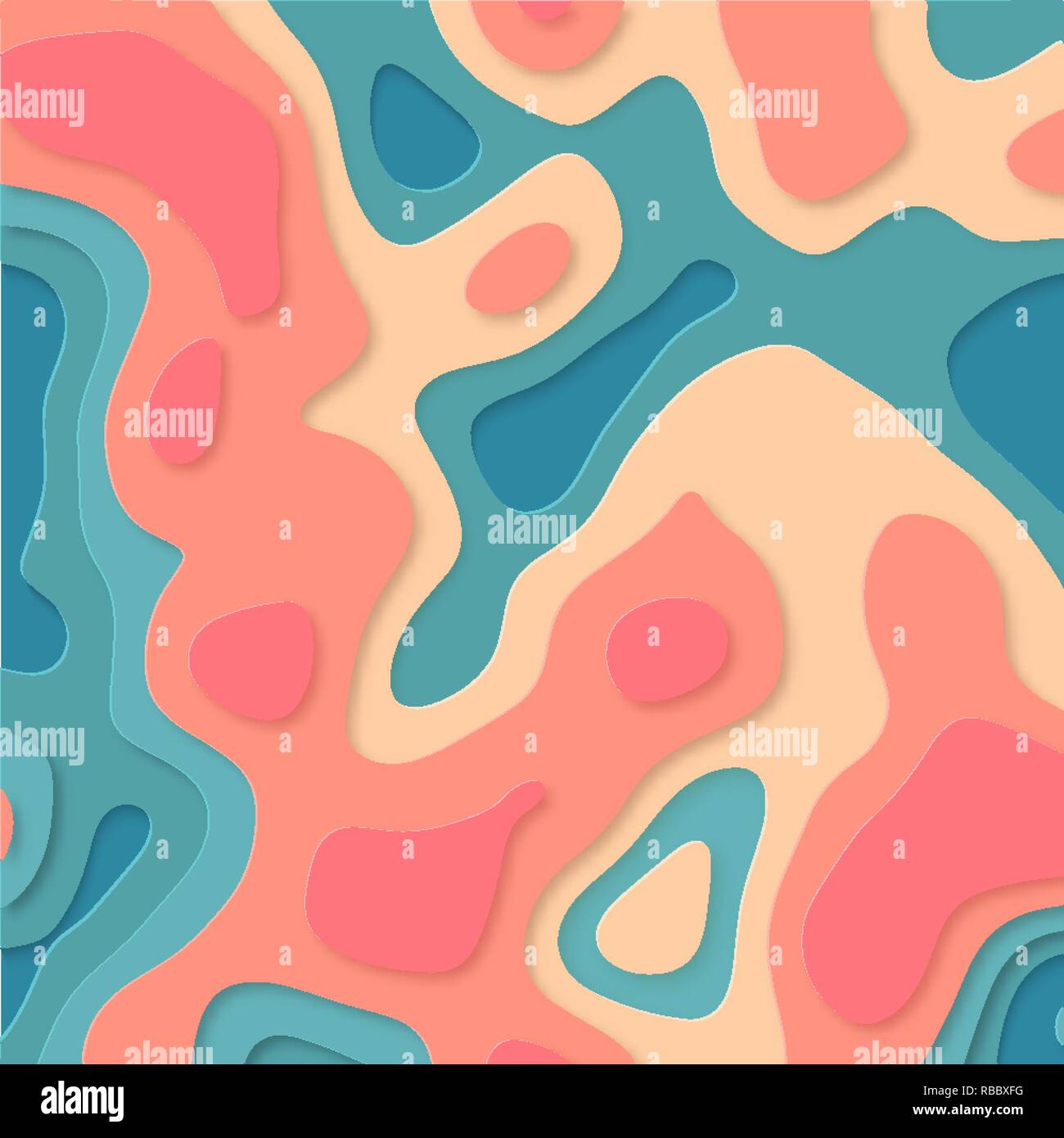 Relief map cut Stock Vector Images - Alamy
