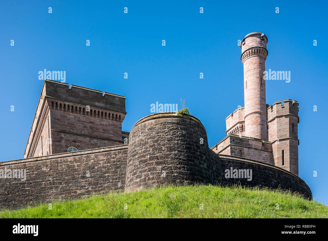 The inverness Castle in Inverness, Scotland, United Kingdom, Europe ...