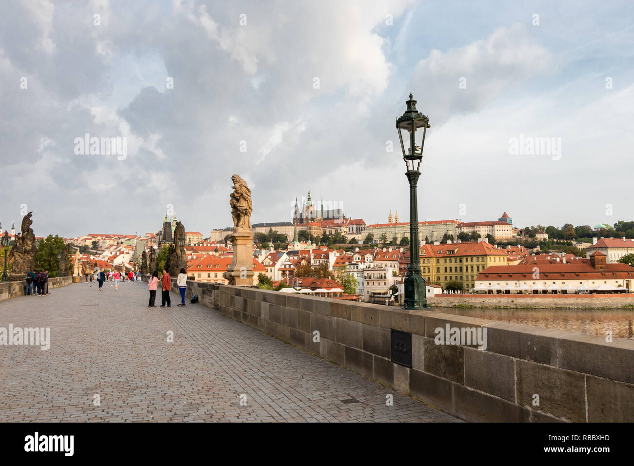 Prague, Czech Republic - August 25 2018: A fairy tale view from the ...