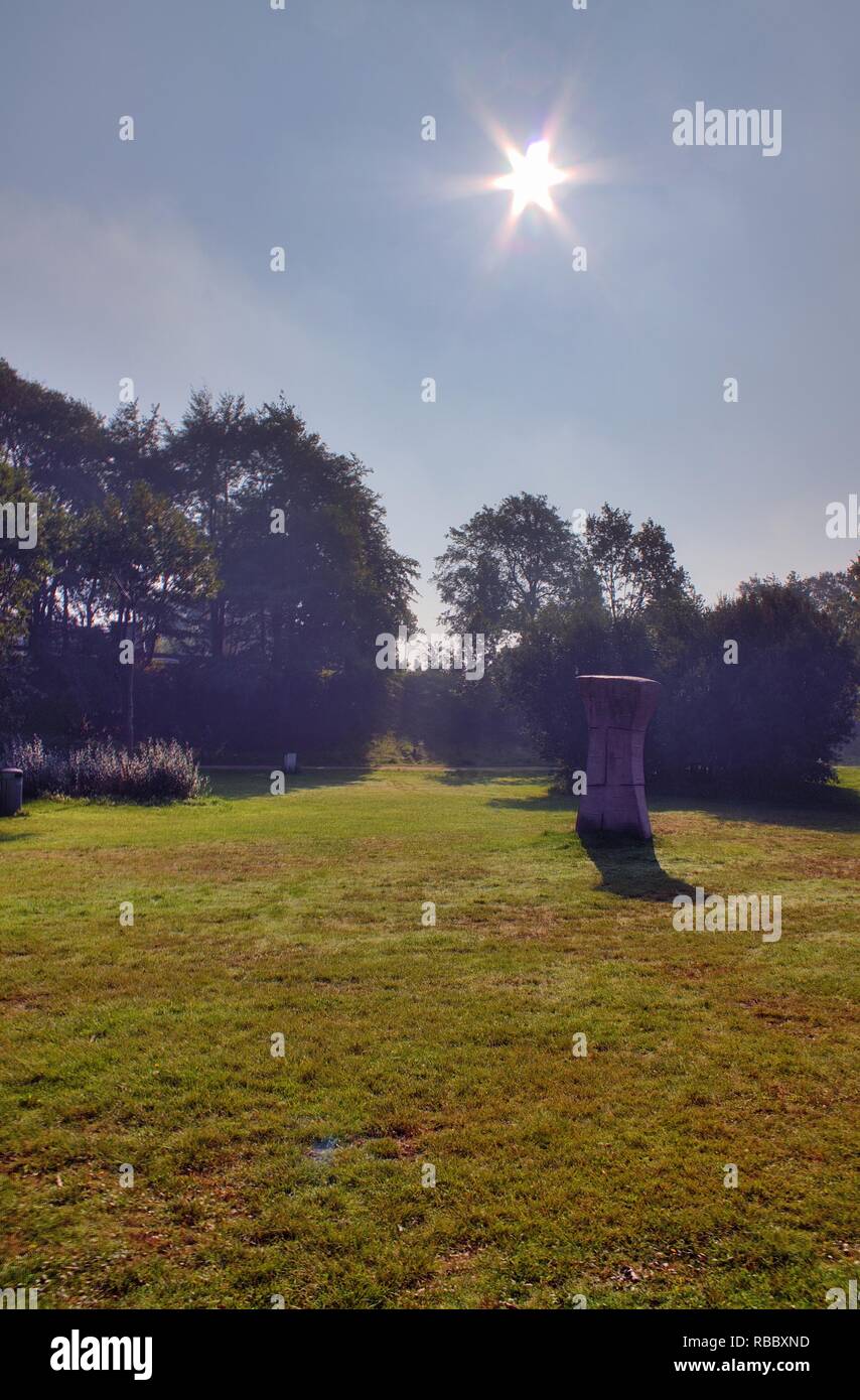 Beautiful landscape with green grass and nice trees Stock Photo - Alamy