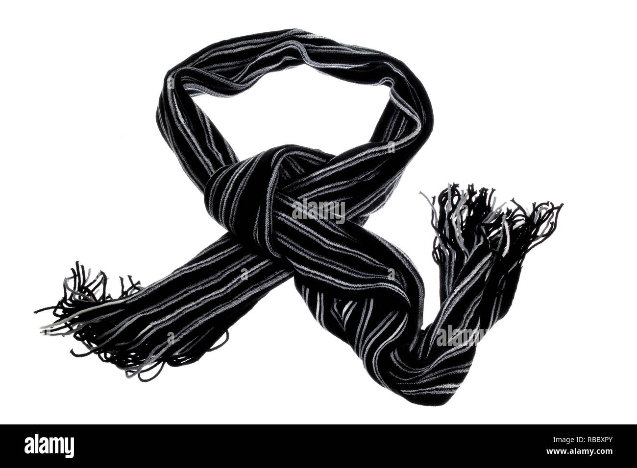 Scarf on White Background Stock Photo - Alamy