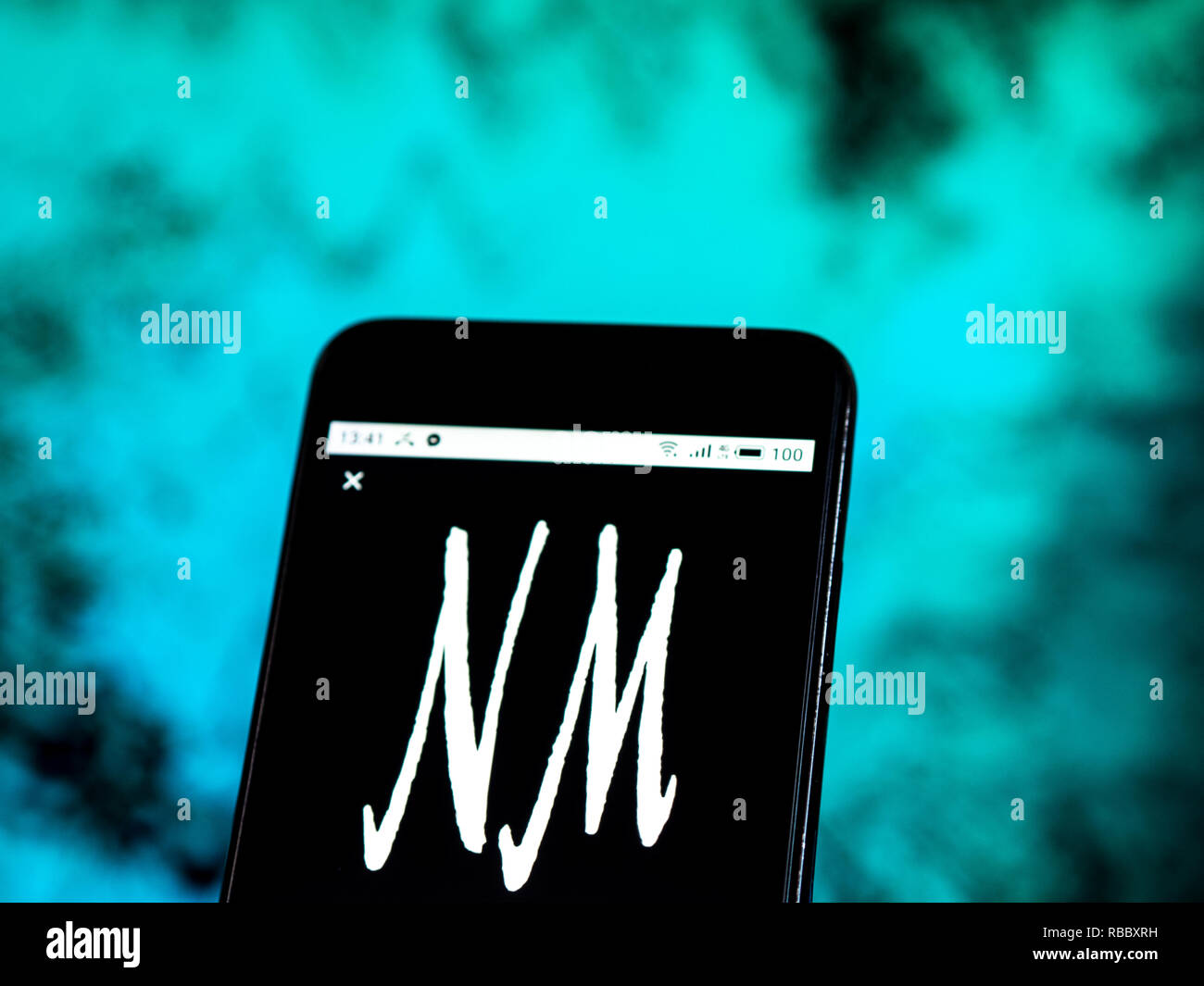 Neiman Marcus Department store company logo seen displayed on smart ...