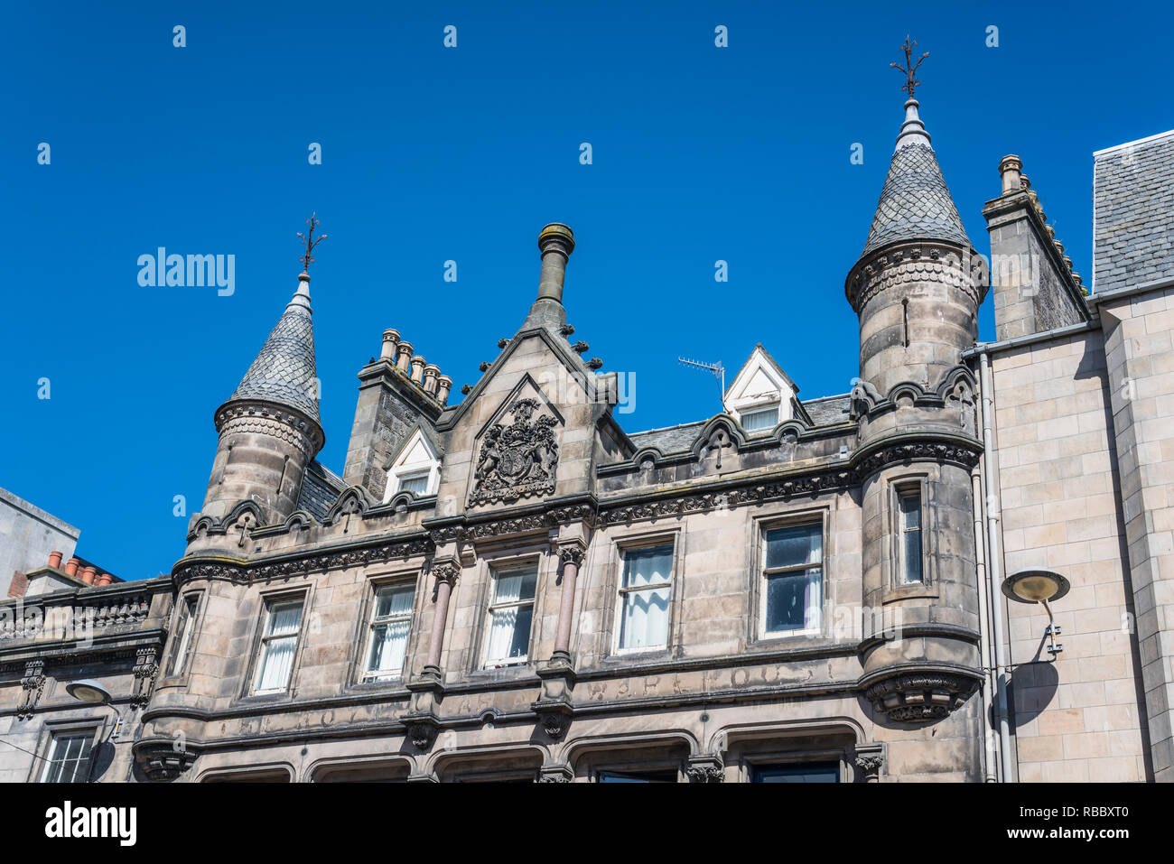 Buildings of Huntley Street in Inverness, Scotland, United Kingdom ...