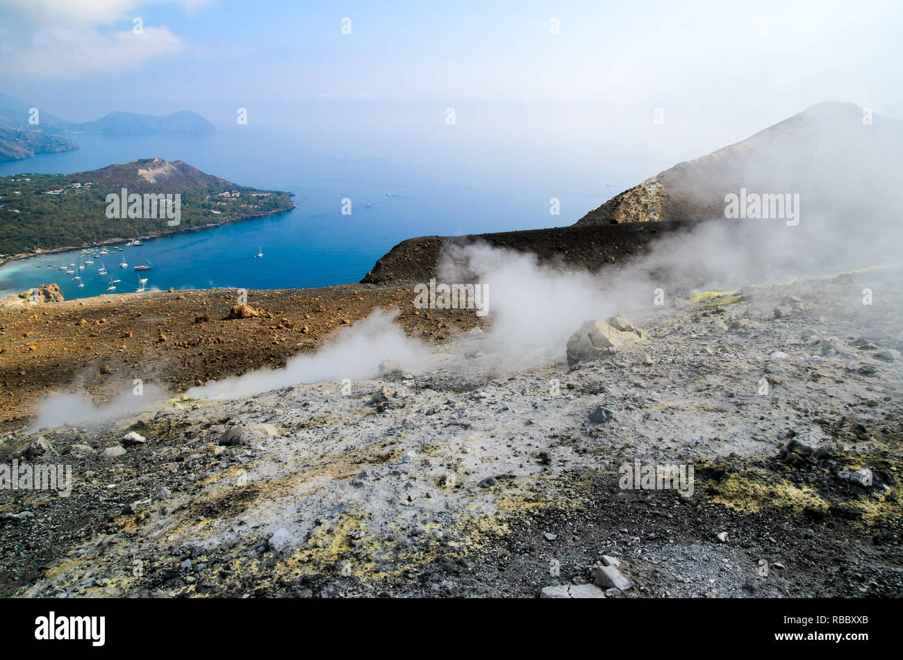 Vulcano lipari italy hike hi-res stock photography and images - Alamy