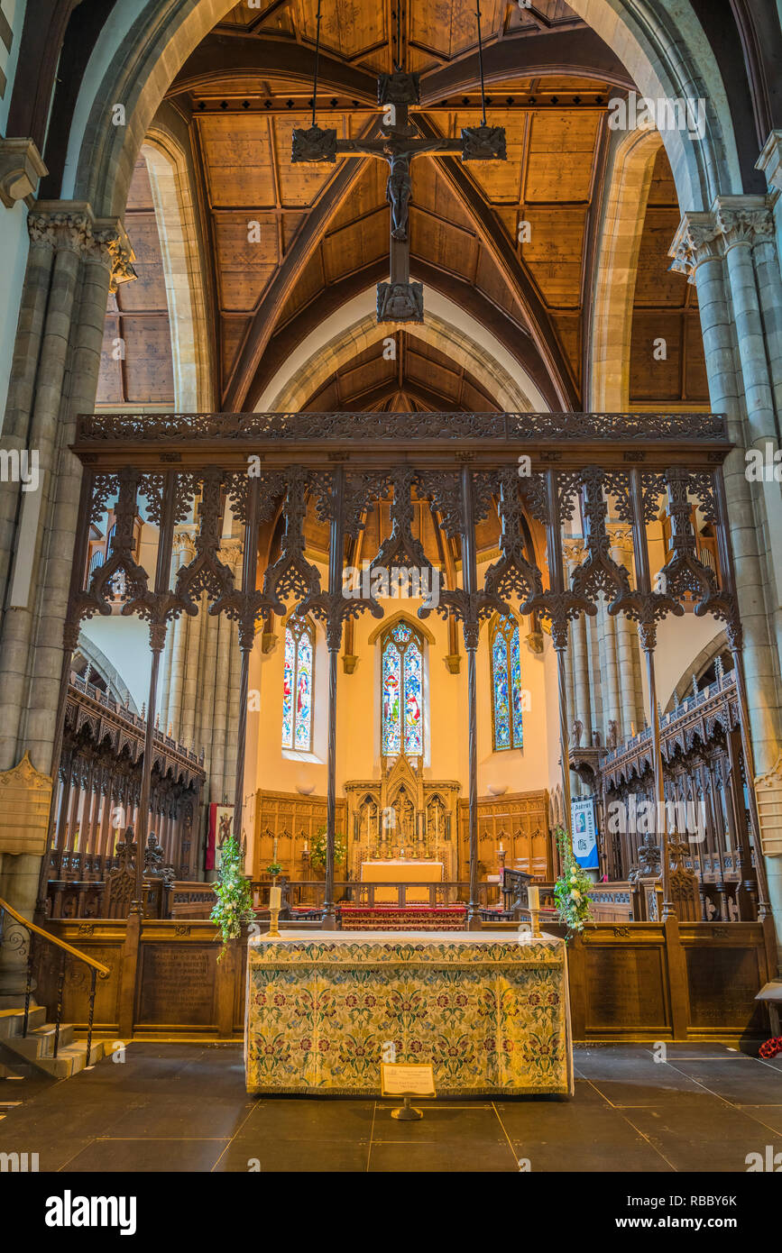 The interior of St. Andrew's Cathedral in Inverness, Scotland, United ...