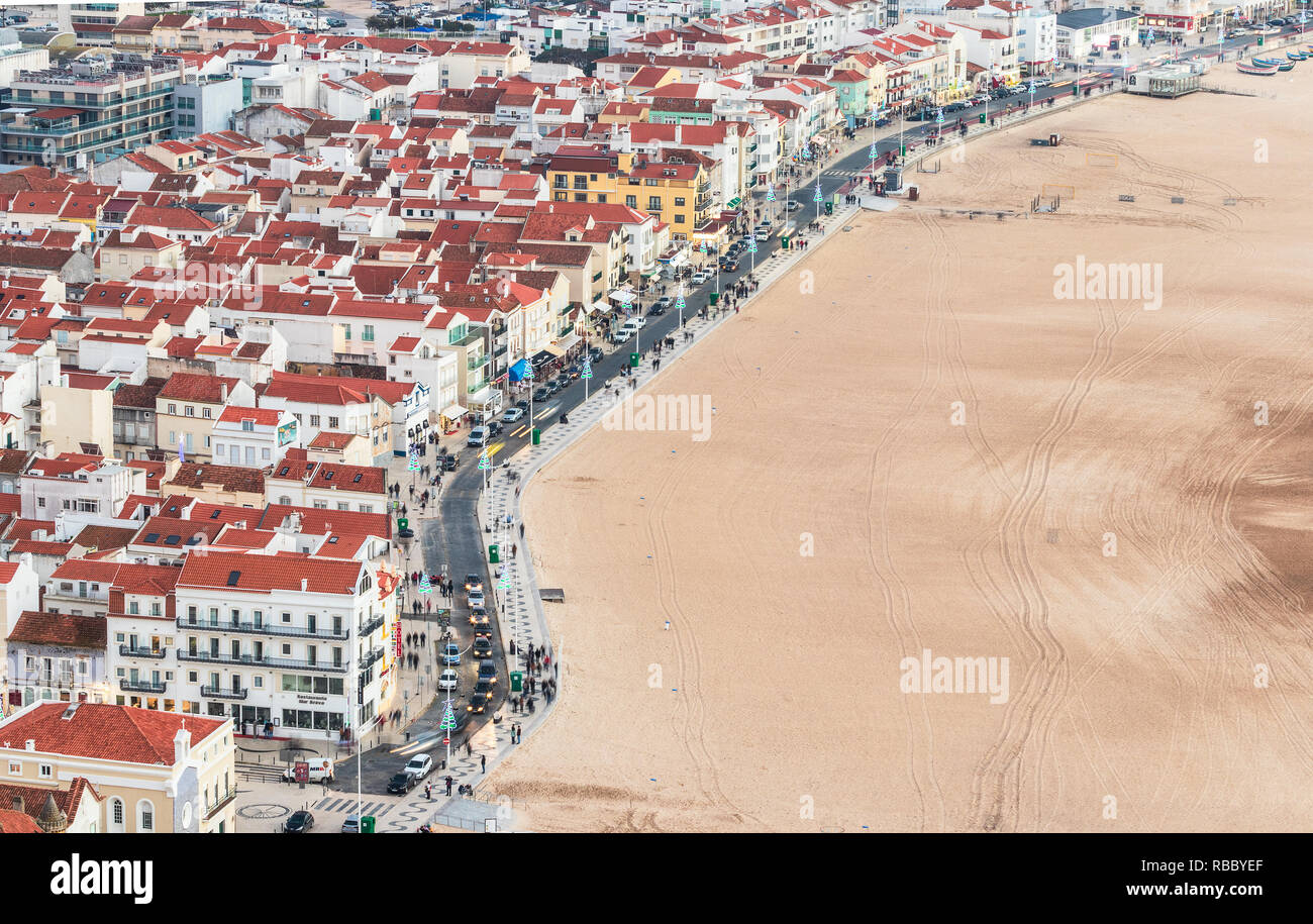 Nazare beach promenade hi-res stock photography and images - Alamy