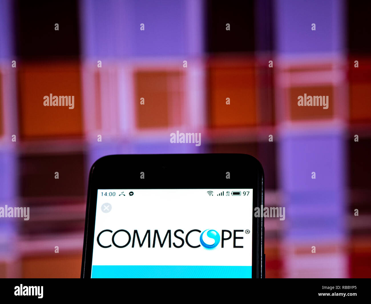 CommScope Company logo seen displayed on smart phone Stock Photo - Alamy
