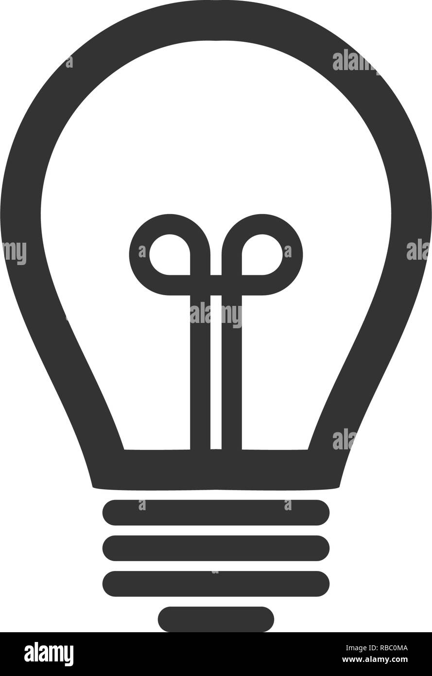 Light bulb emblem Black and White Stock Photos & Images - Alamy
