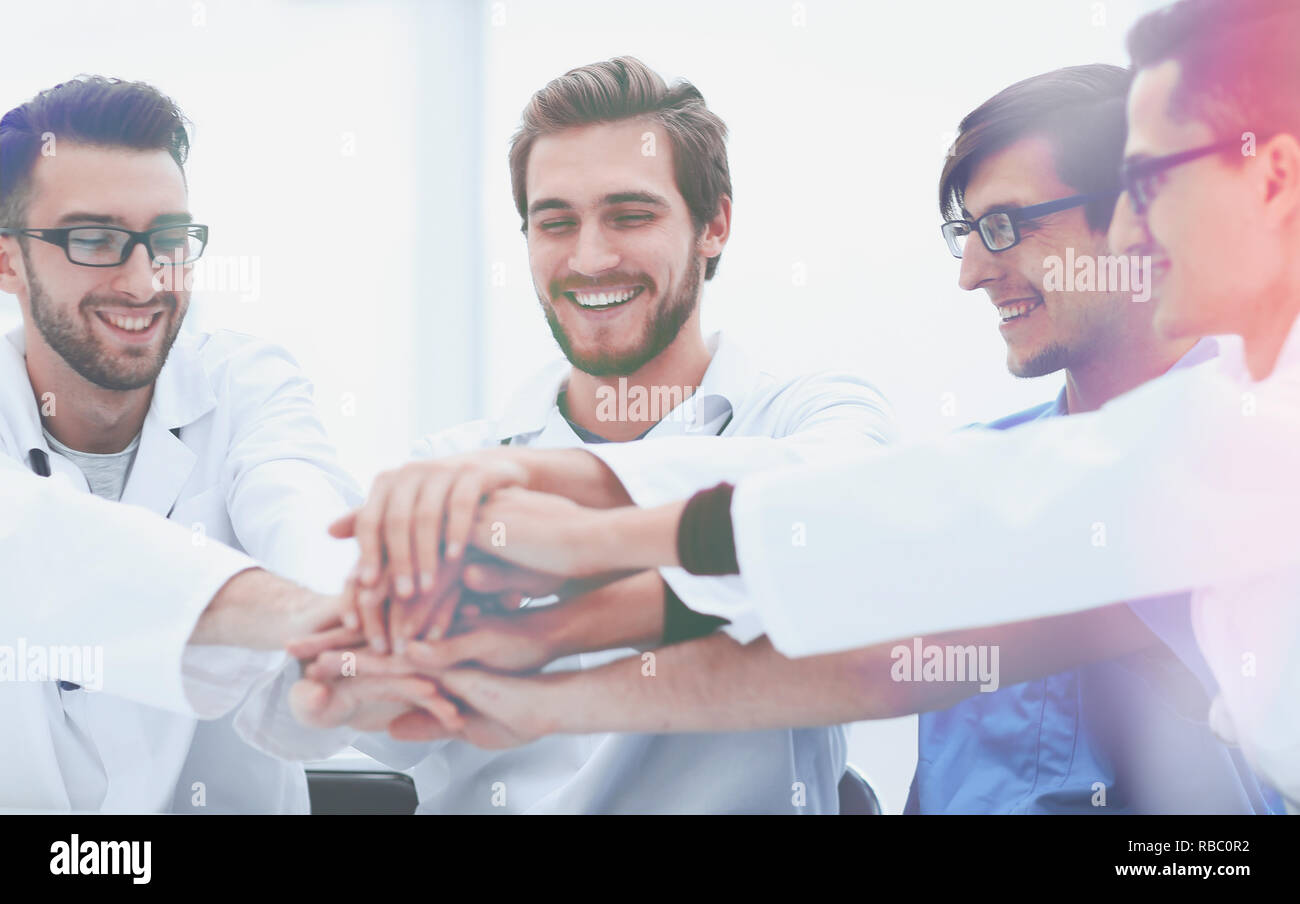 medical team showing their success Stock Photo - Alamy
