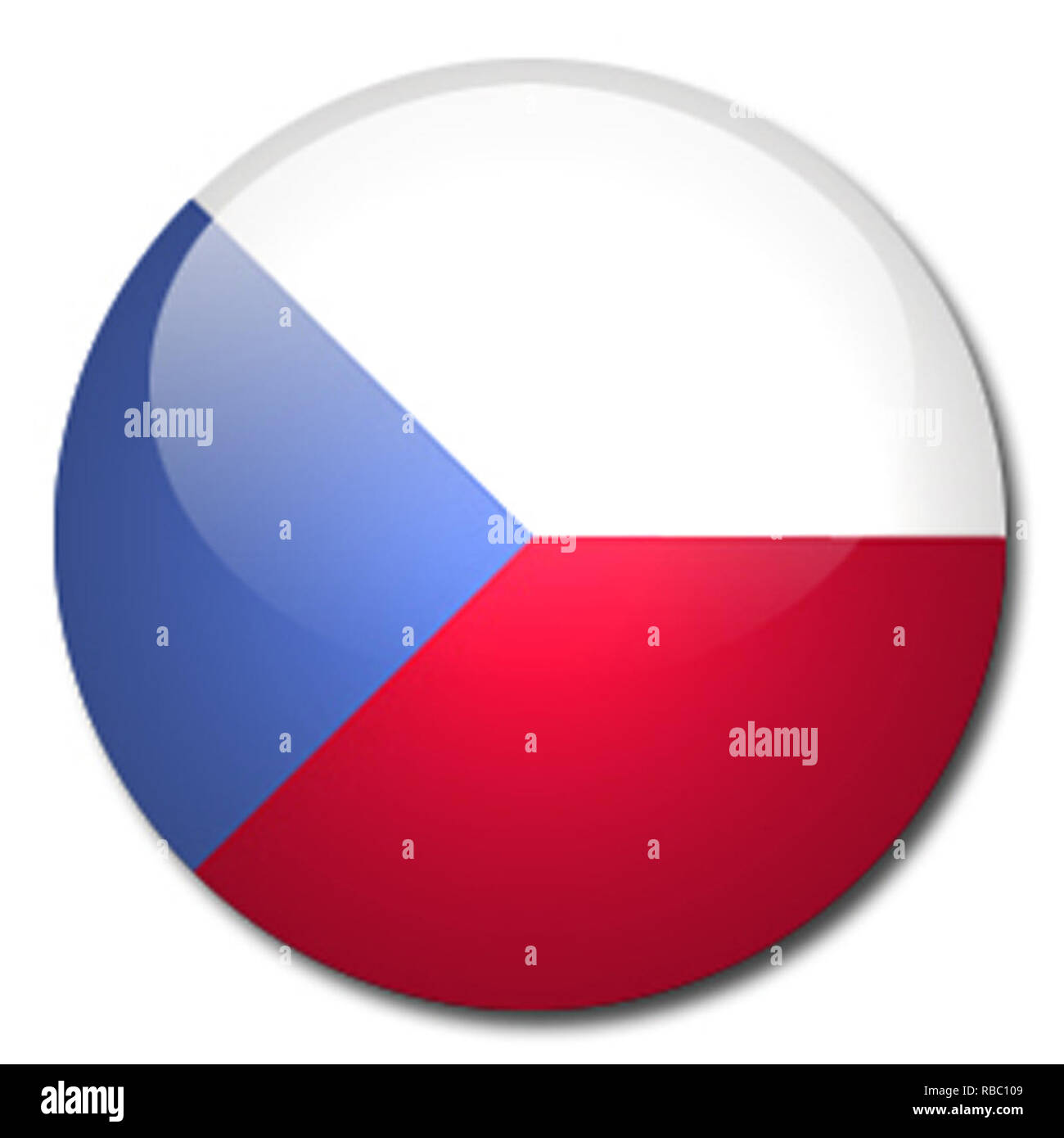 Czech Republic flag Stock Photo - Alamy