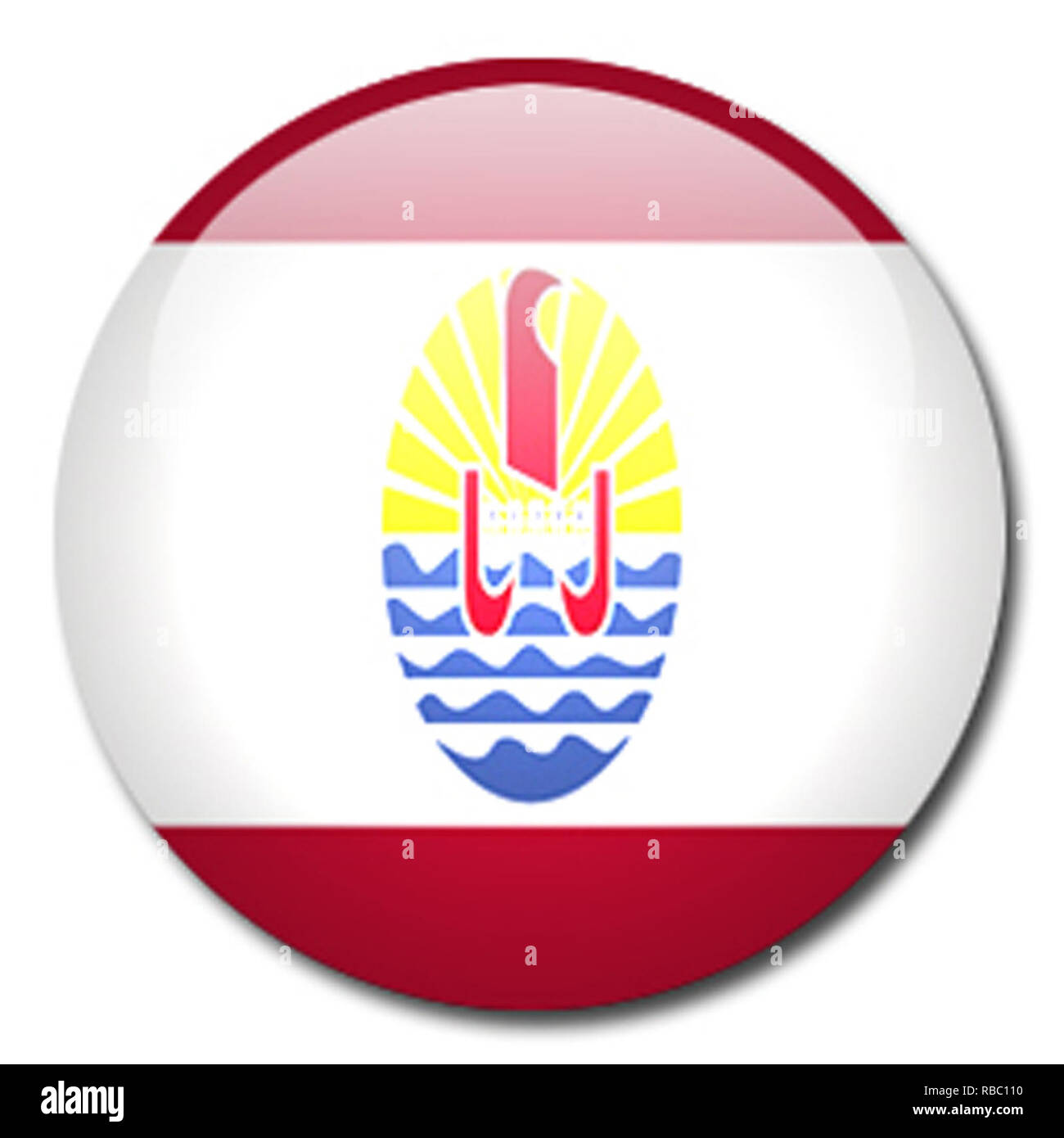 French Polynesia flag Stock Photo - Alamy