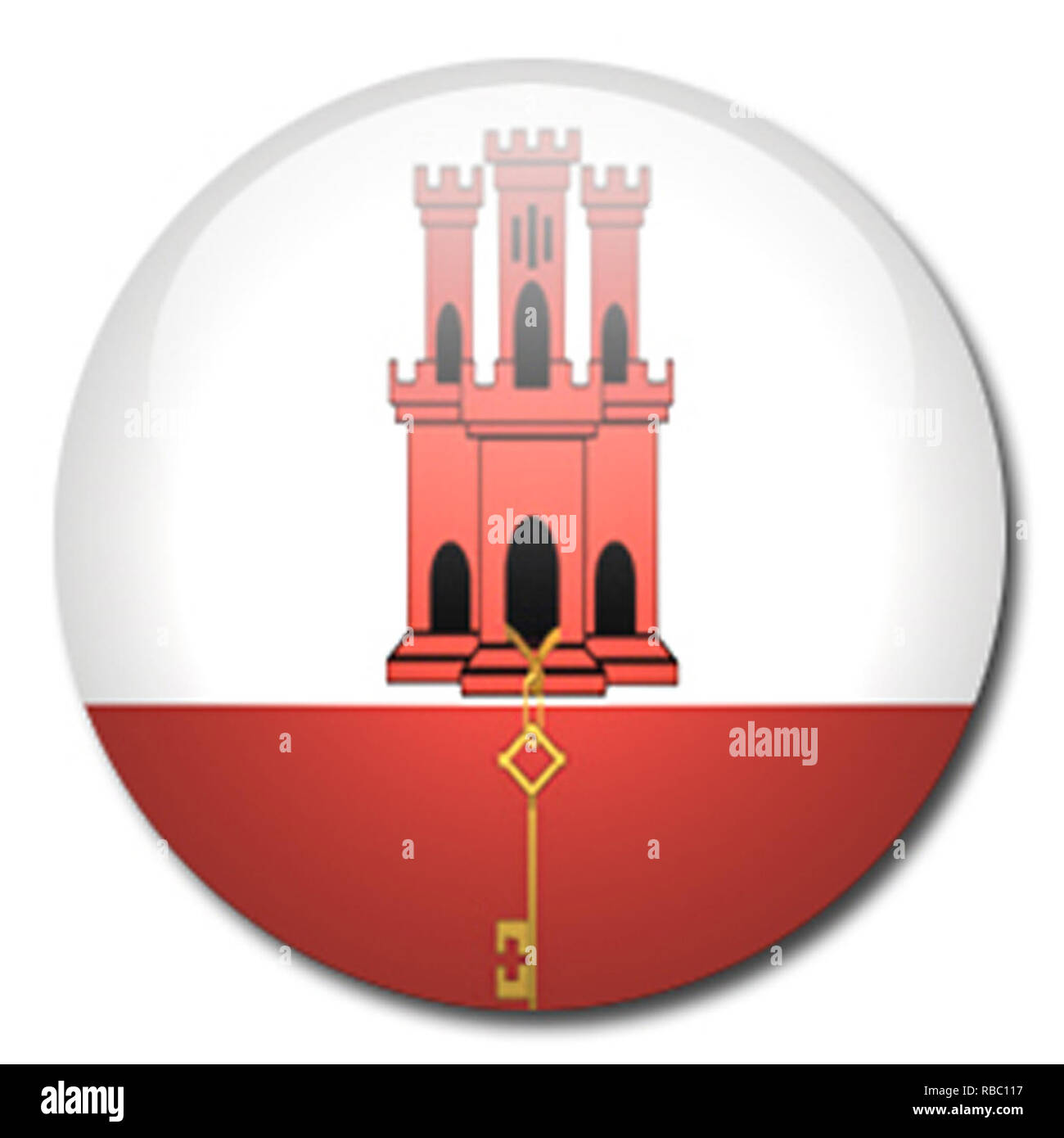 Gibraltar flag hi-res stock photography and images - Alamy