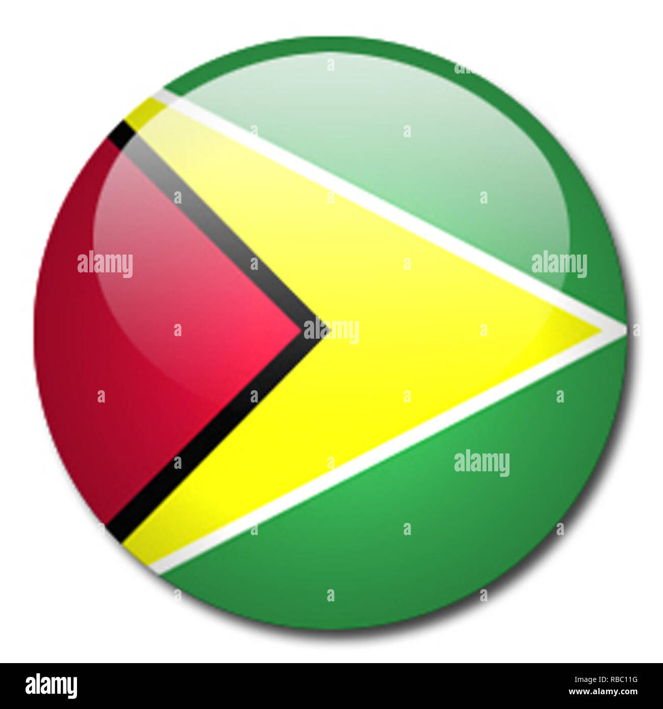 Map of guyana isolated hi-res stock photography and images - Alamy