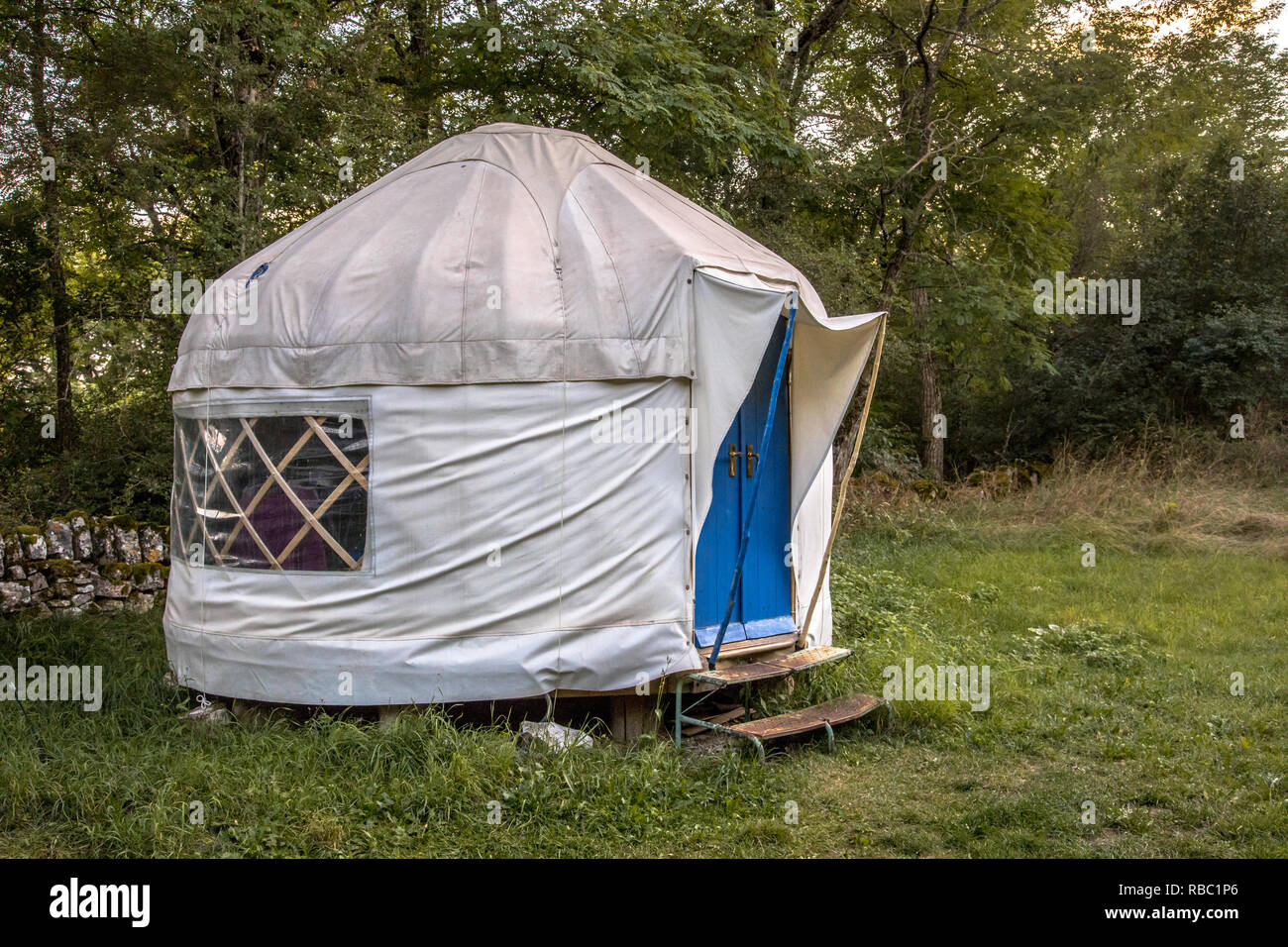 Traditional Mongolian Yurt. This type of shelter is often used as ...