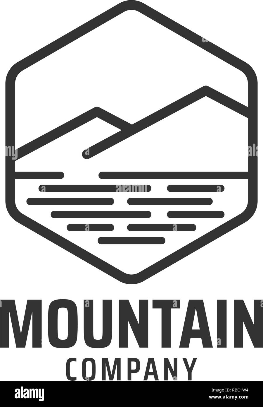 Mountain graphic design template vector illustration isolated Stock ...