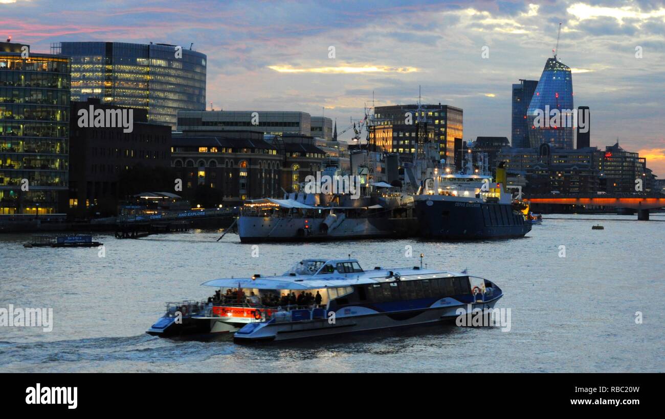 ‘Typhoon Clipper', passing RV ‘CEFAS Endeavour’ and HMS Belfaston the ...