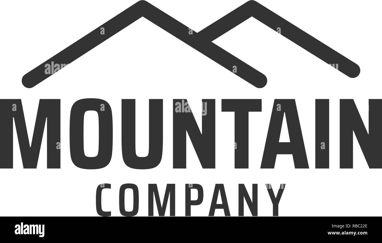 Mountain company graphic design template vector illustration Stock ...
