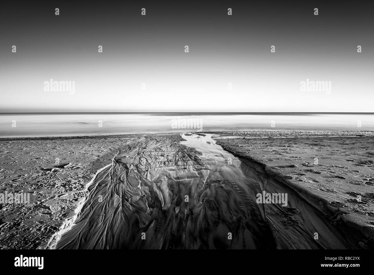 Long exposure landscape at the beach Stock Photo - Alamy
