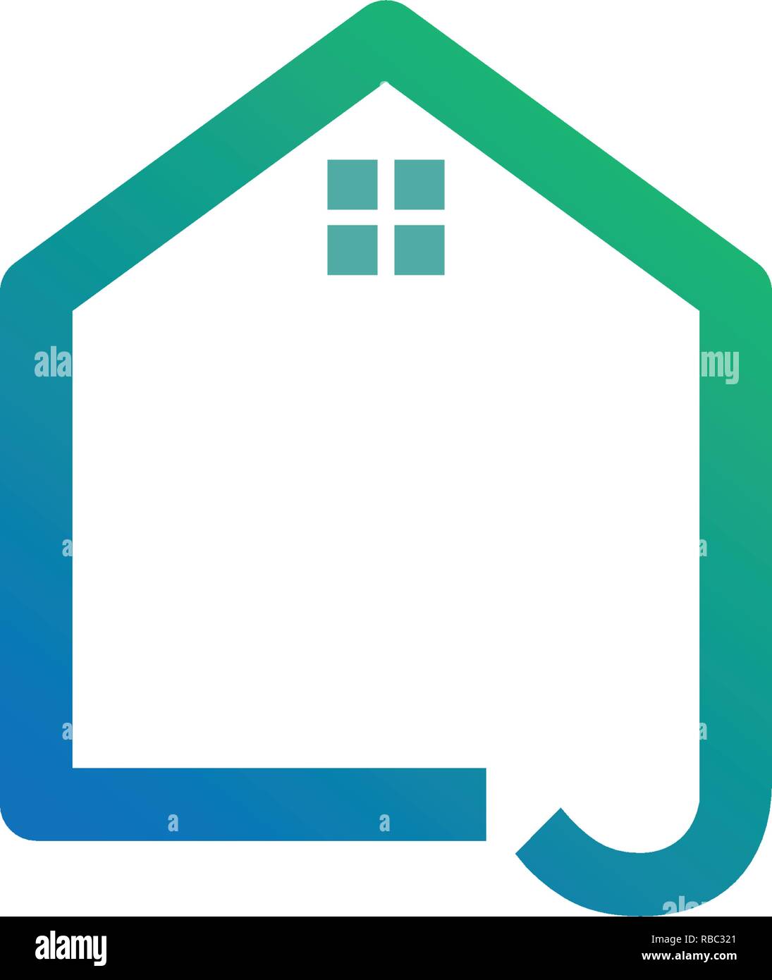 letter j architect, home, construction creative logo template, icon ...