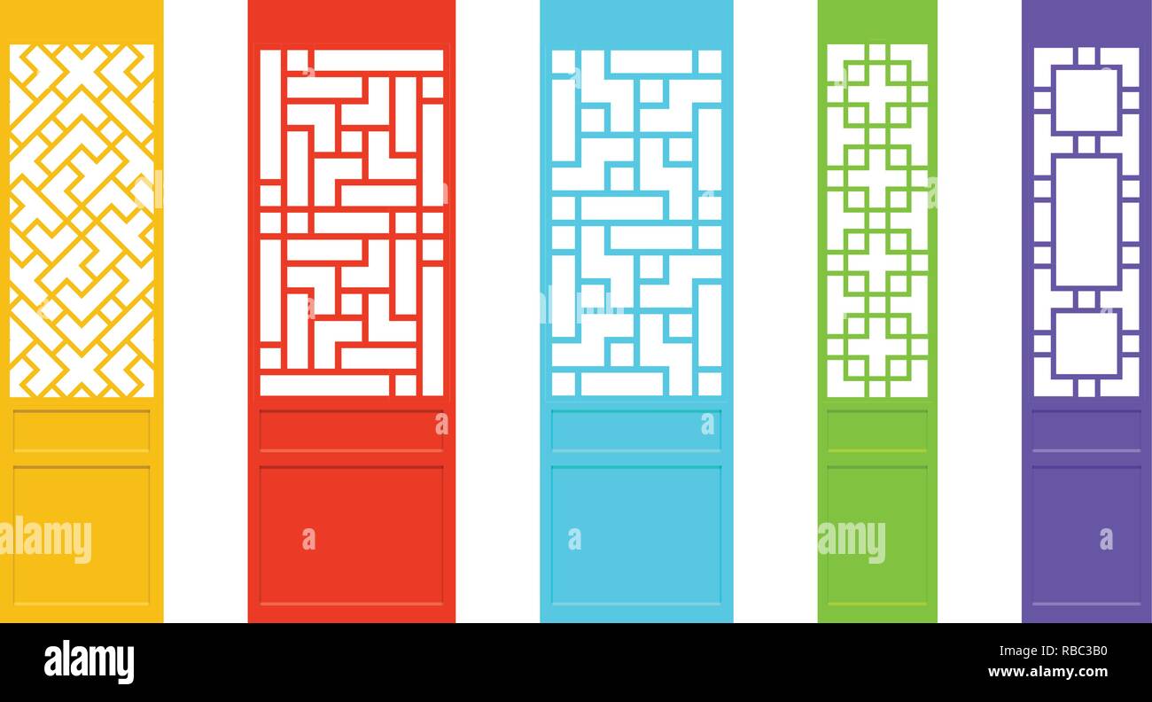 Chinese style modern architecture Stock Vector Images - Alamy