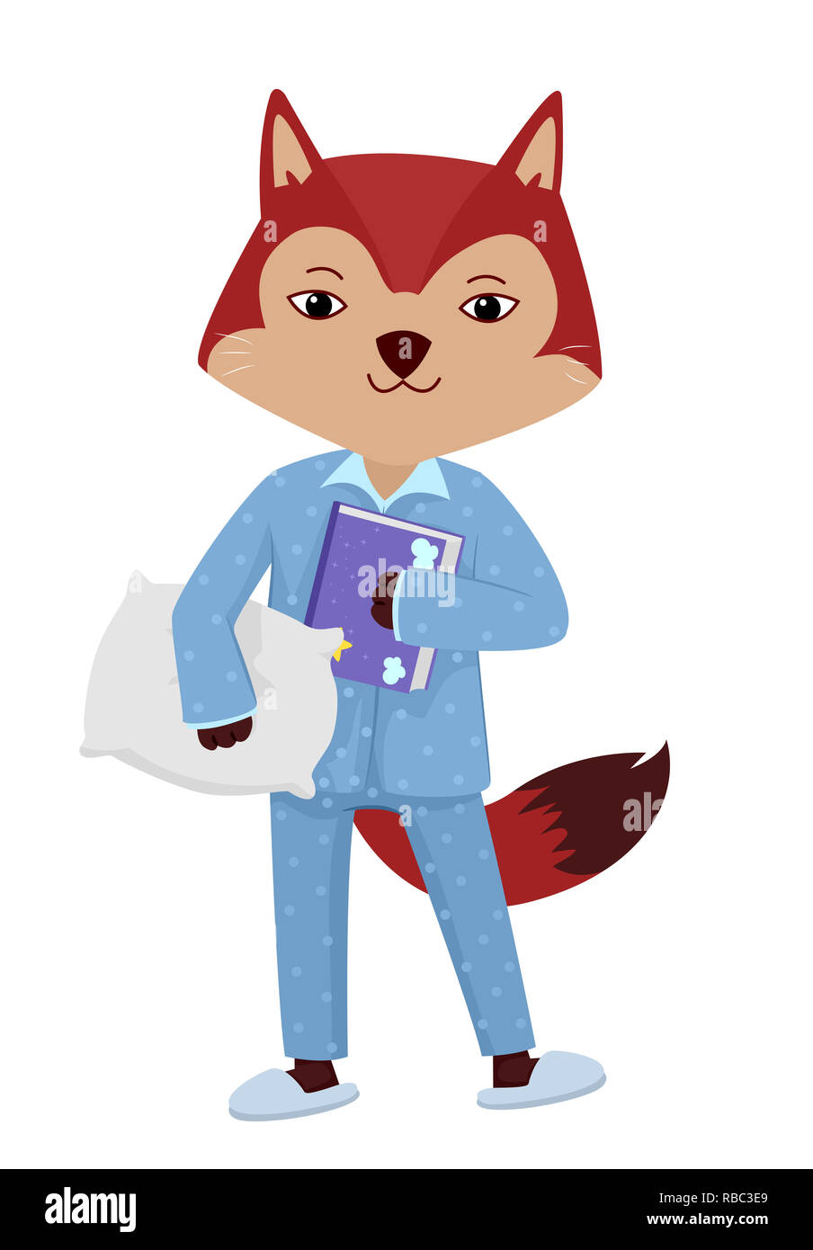 Red fox cartoon illustration hi-res stock photography and images - Alamy