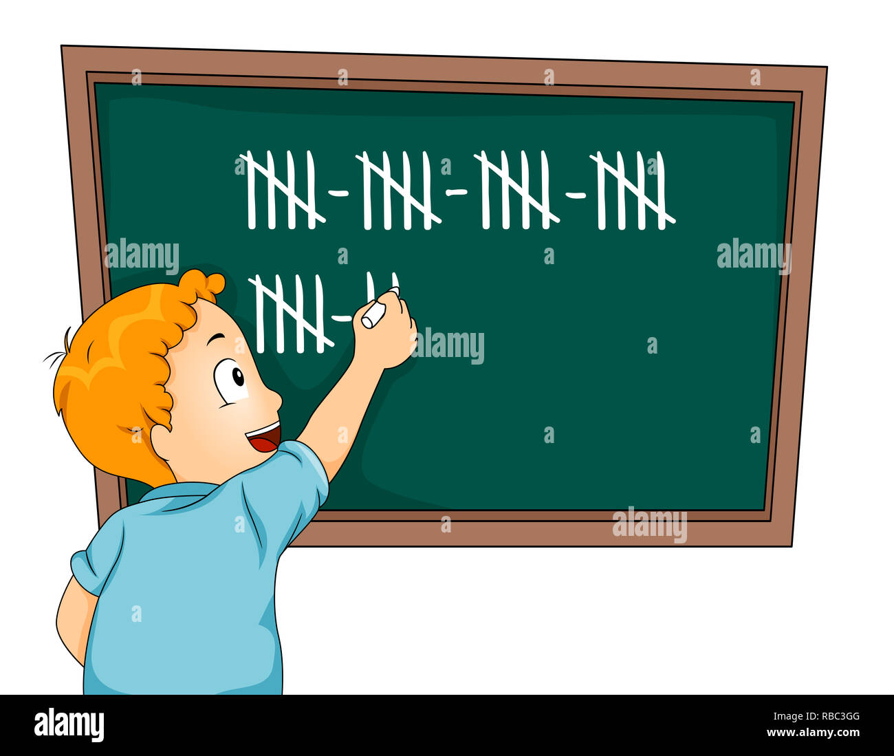 School blackboard cartoon illustration hi-res stock photography and ...
