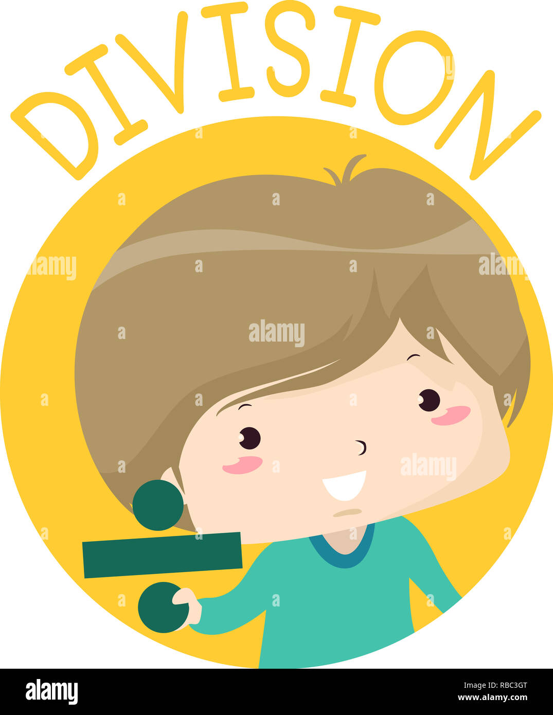 Red Math Division Sign