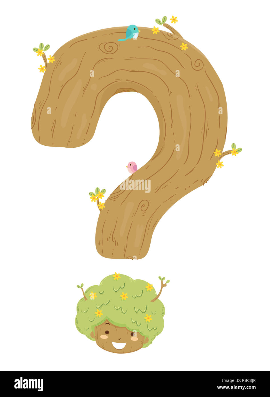 Question mark child cartoon Cut Out Stock Images & Pictures - Alamy