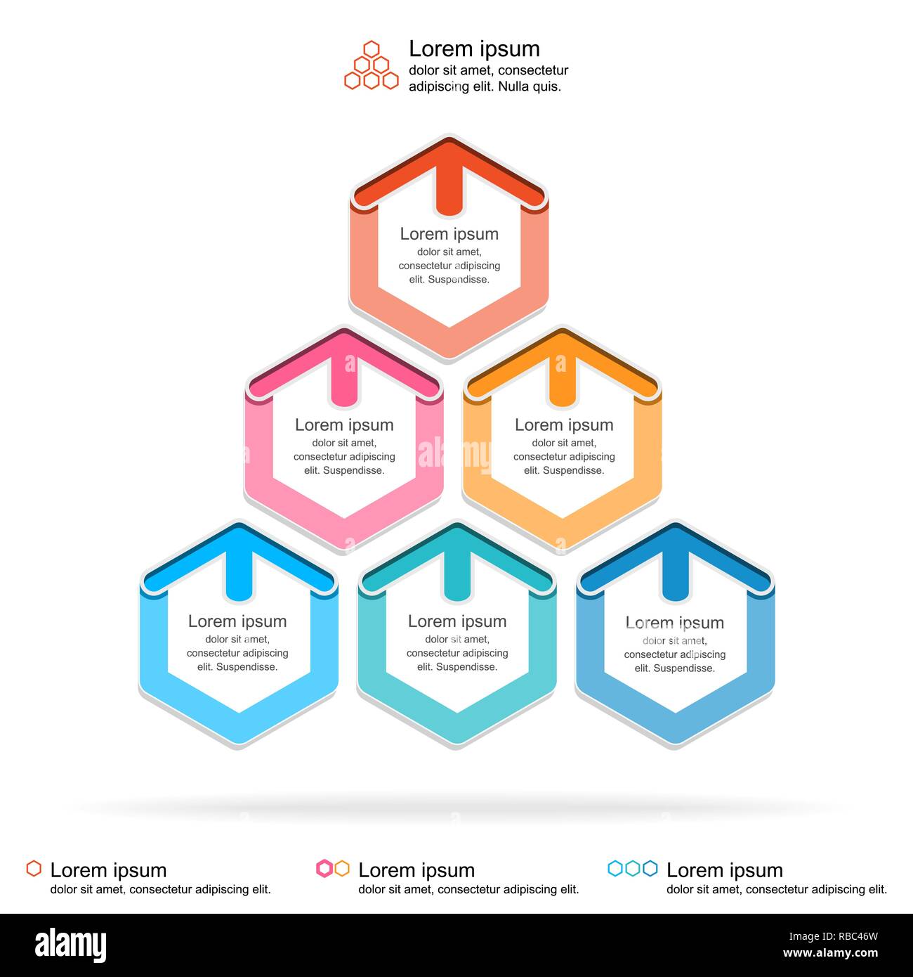 Abstract infographics template, layered pyramid chart diagram,business ...
