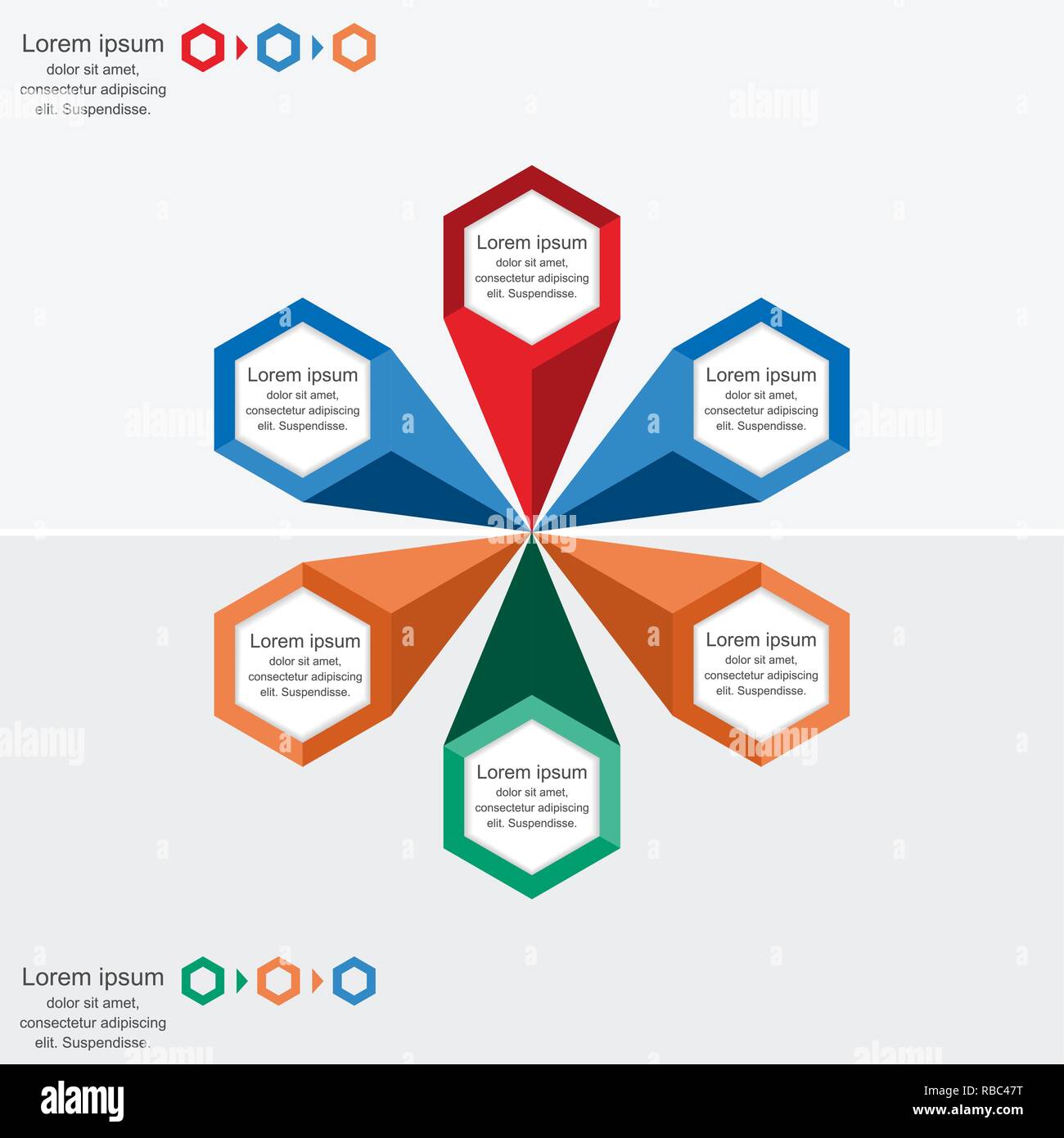 Modern infographics process template, business concept infographic ...