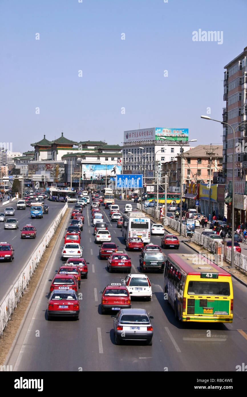 Car traffic in Beijing Stock Photo - Alamy