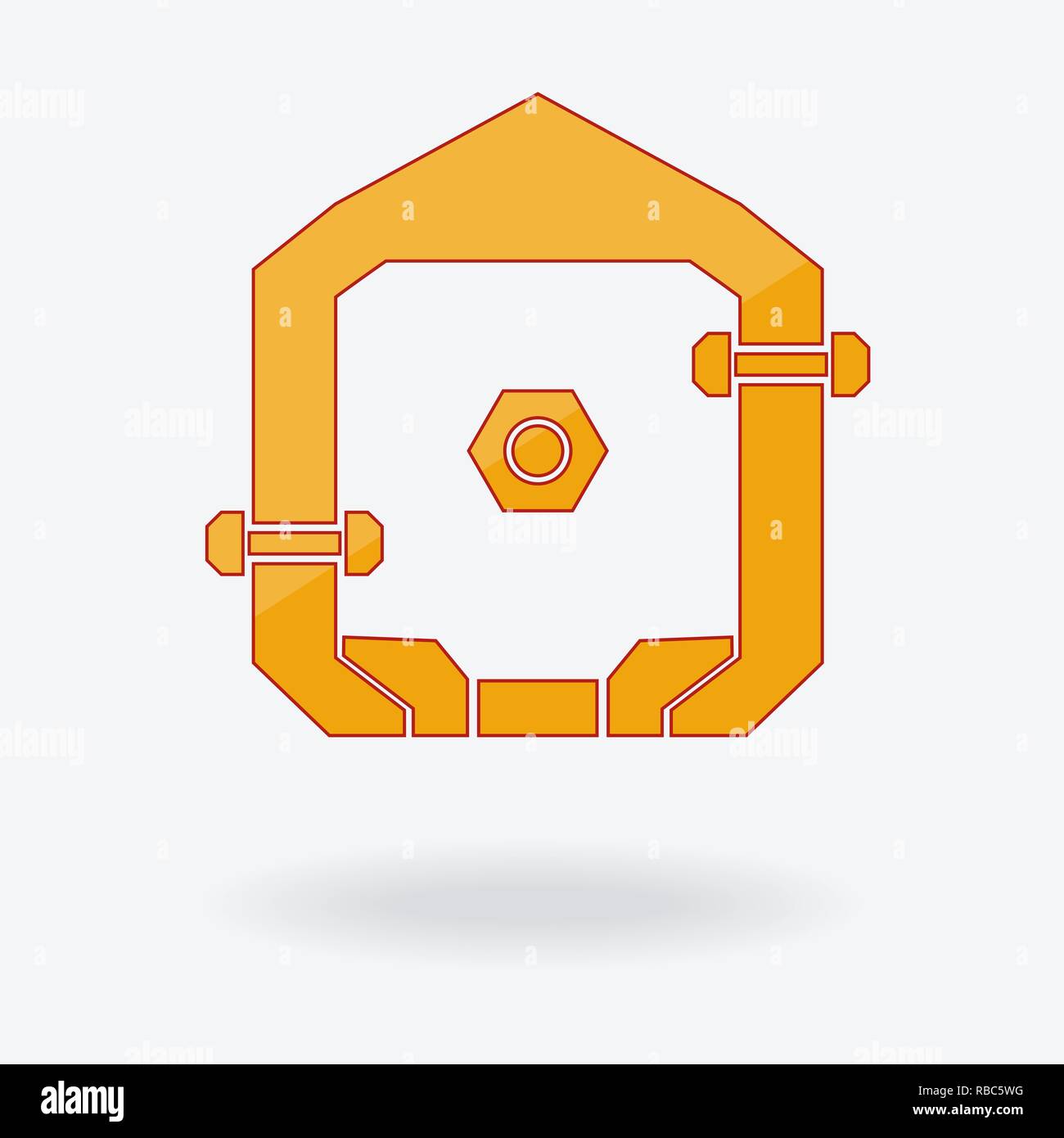 Home logo design template isolate on white background vector ...