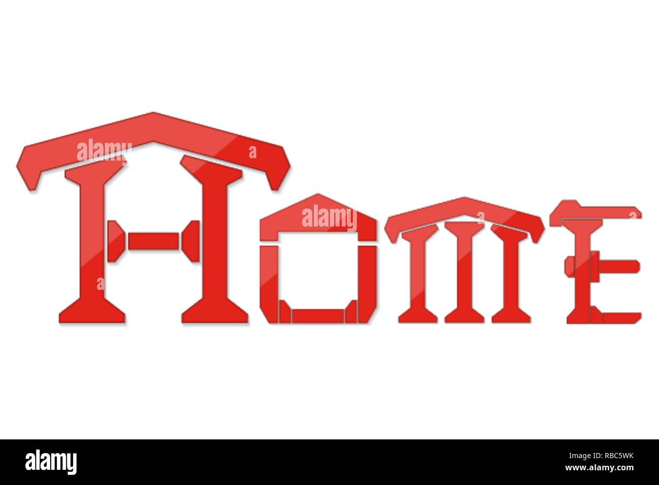 Home logo design template isolate on white background vector ...