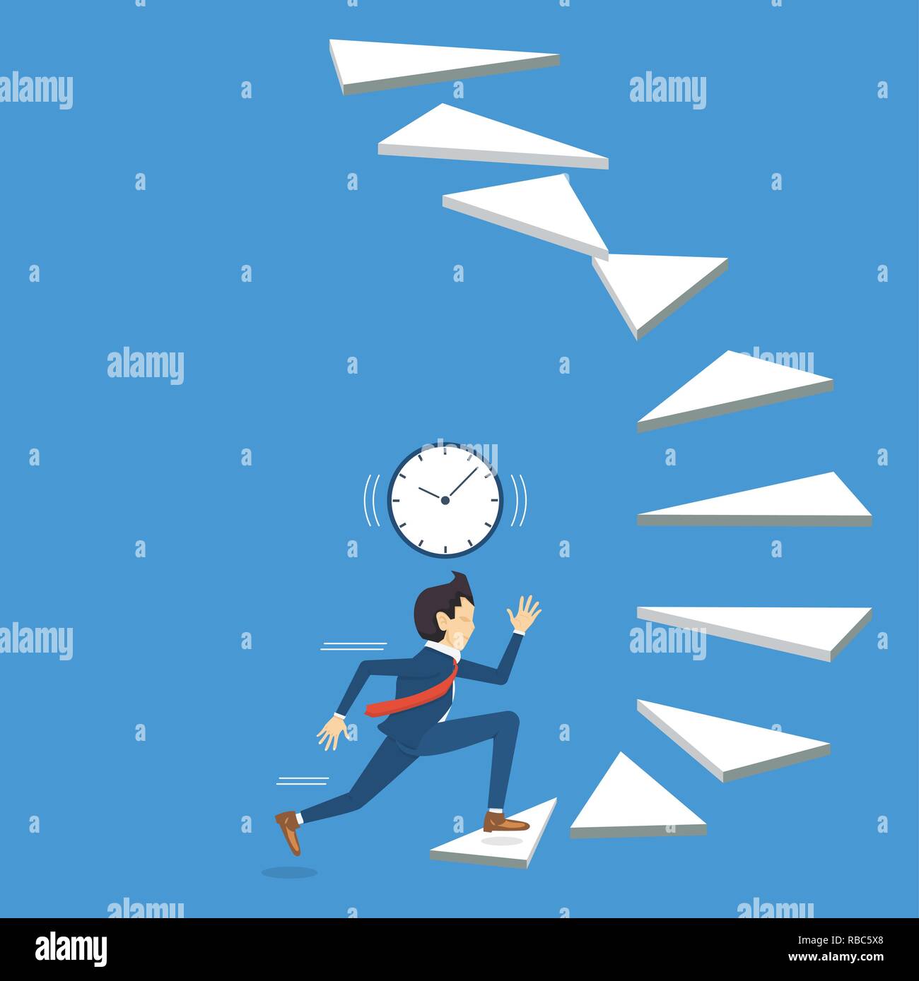 Time moving up Stock Vector Images - Alamy