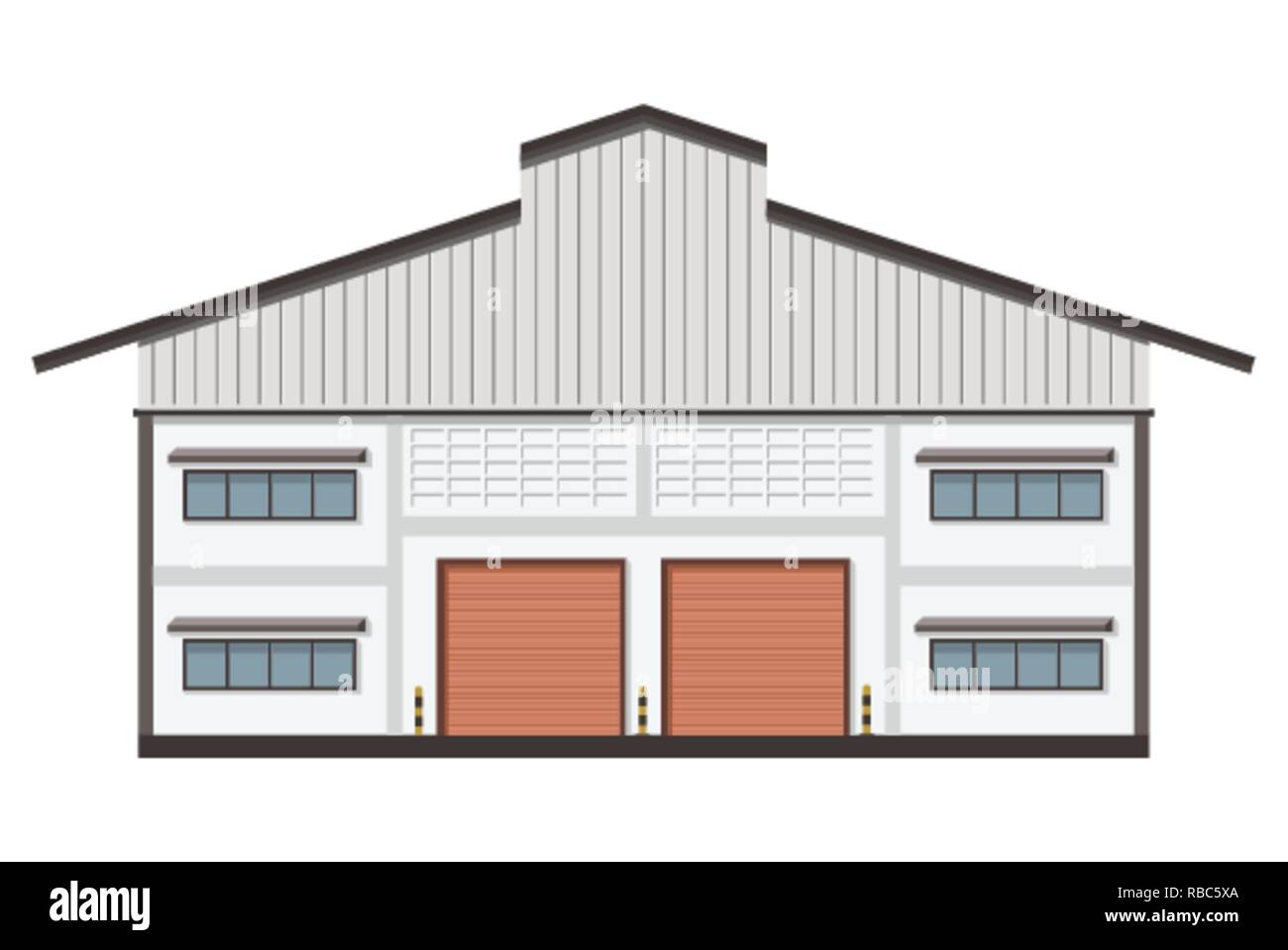 Warehouse transportation in flat style,isolate on whrite background ...