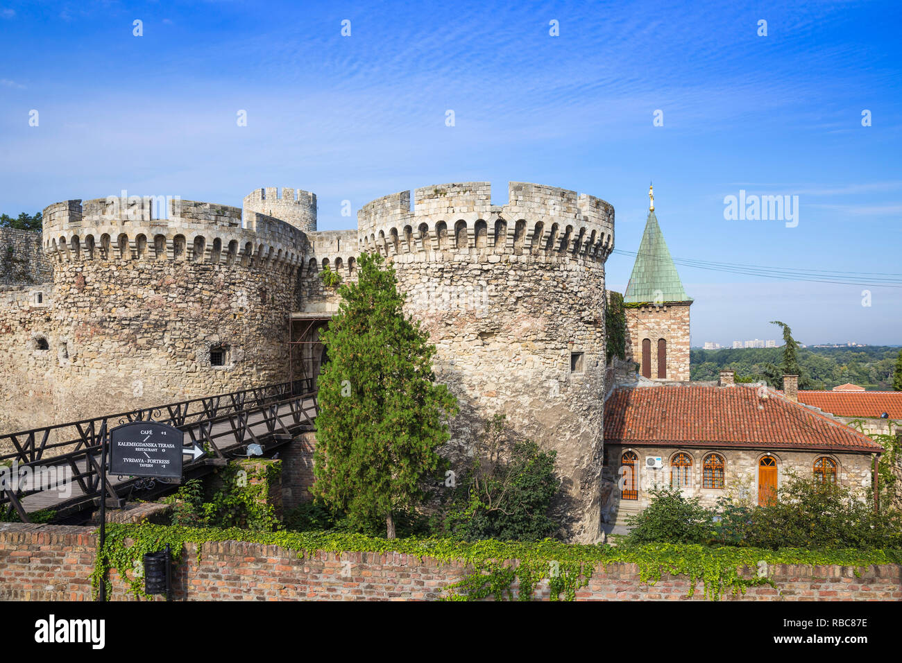 Serbia, Belgrade, Kalemegdan Park, Belgrade Fortress, Zinden gate and ...