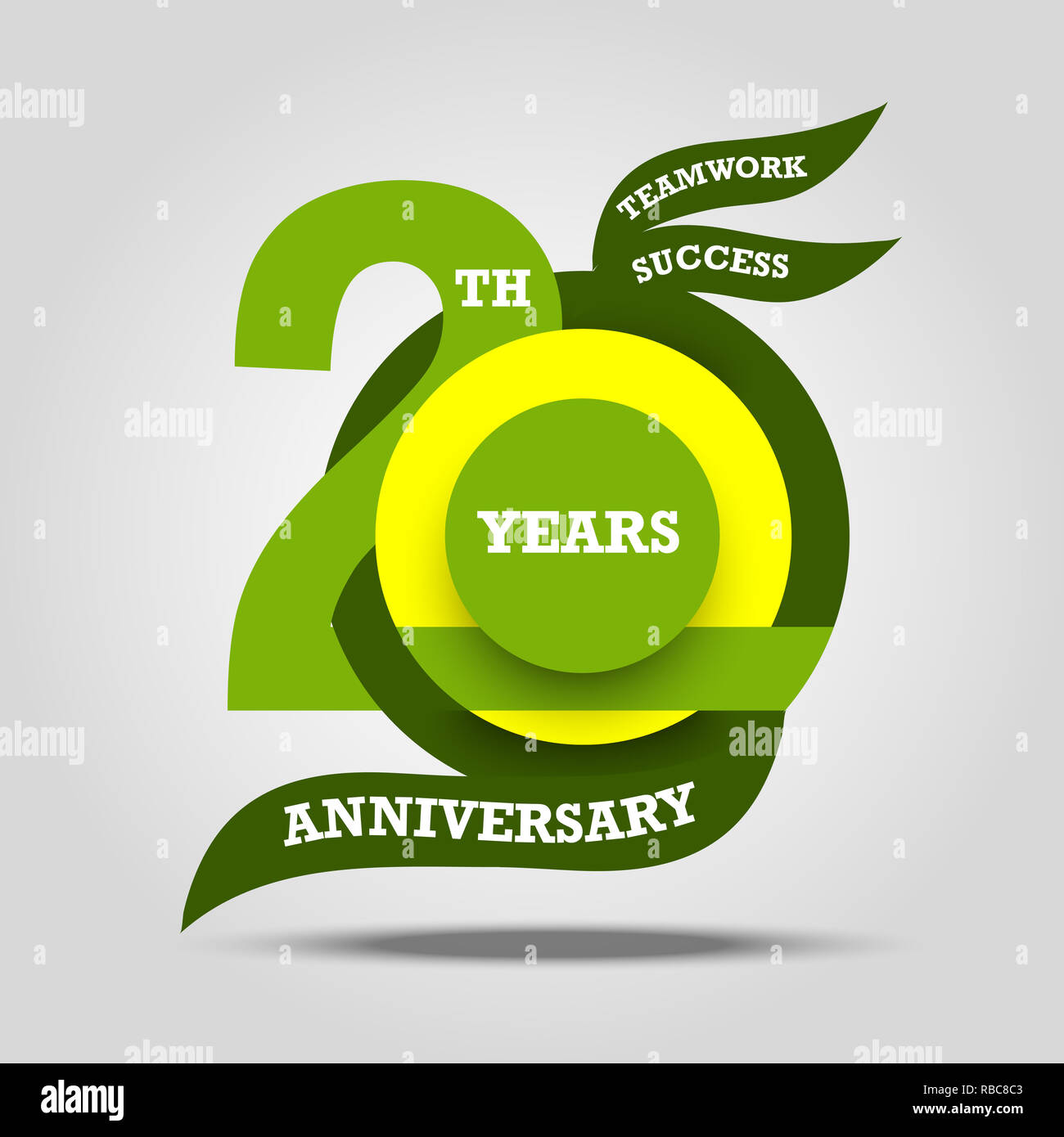 20th anniversary sign and logo celebration Stock Photo - Alamy