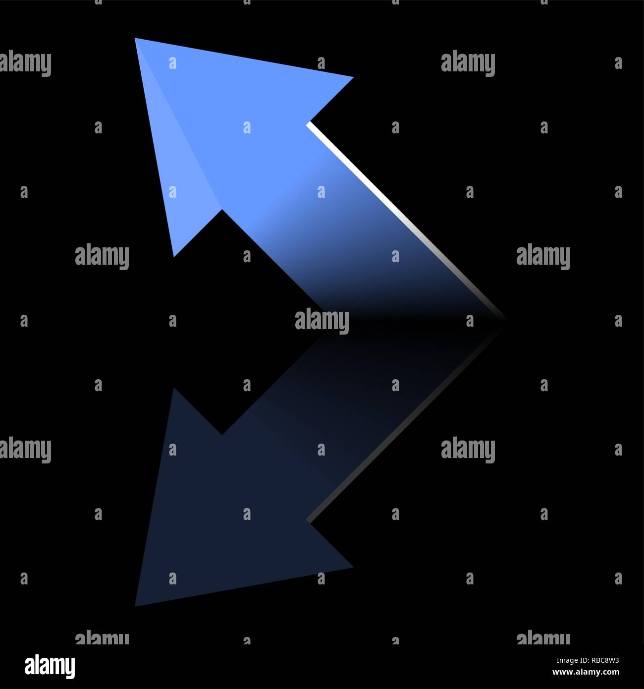 Highway arrow marking Stock Vector Images - Alamy