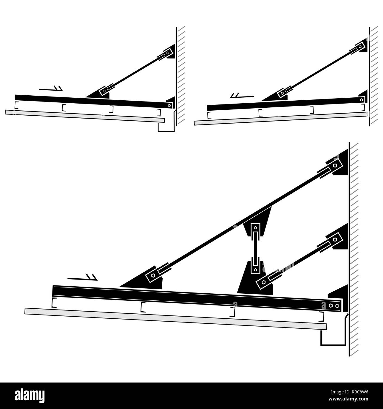Roof truss diagram hi-res stock photography and images - Alamy