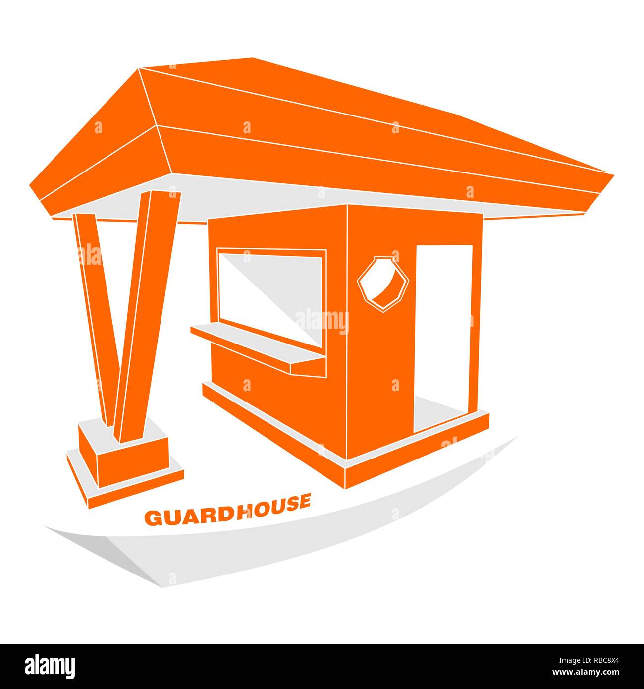 Station guardhouse Stock Vector Images - Alamy