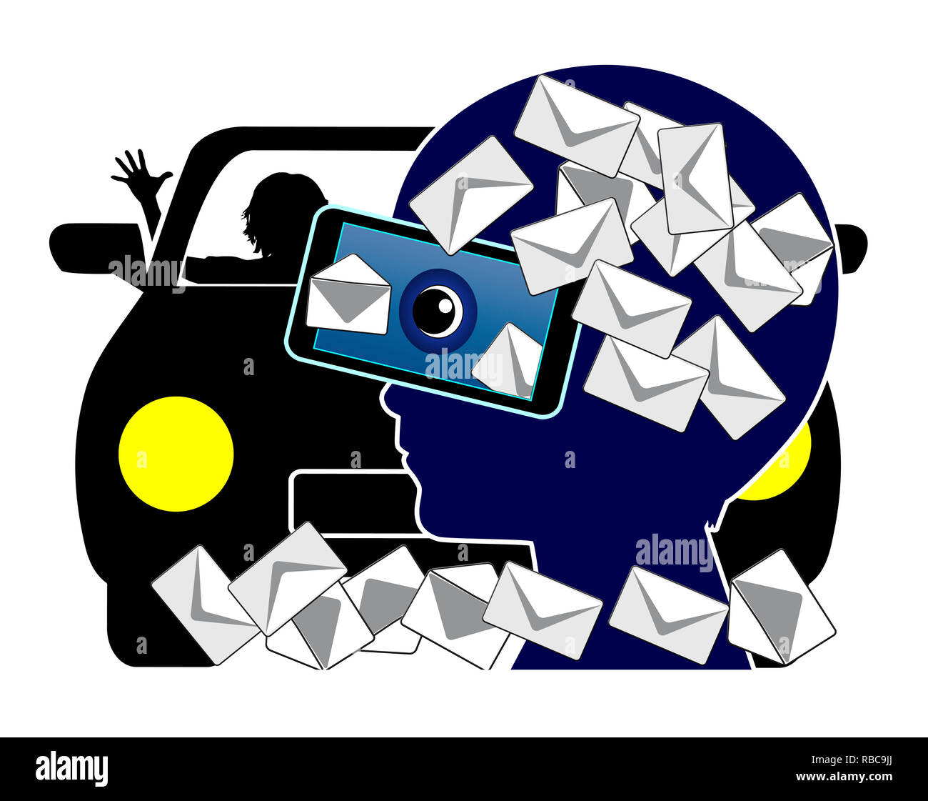 Distraction symbol hi-res stock photography and images - Alamy