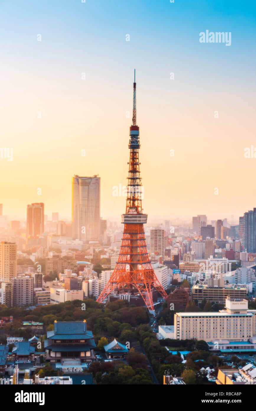 Tokyo Tower, Minato, Tokyo, Kanto region, Japan Stock Photo - Alamy