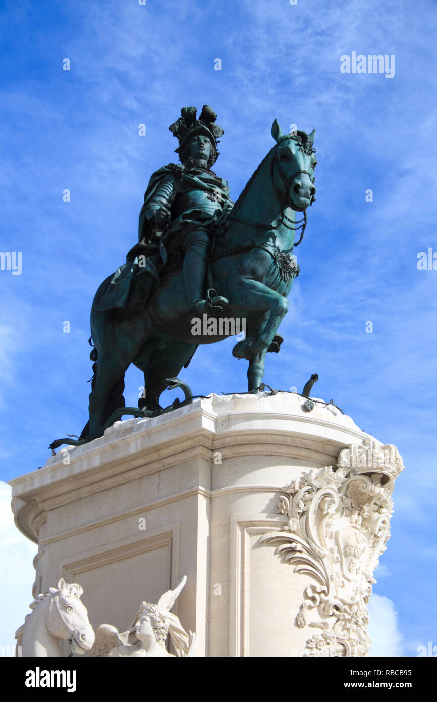 King José I statue Stock Photo - Alamy