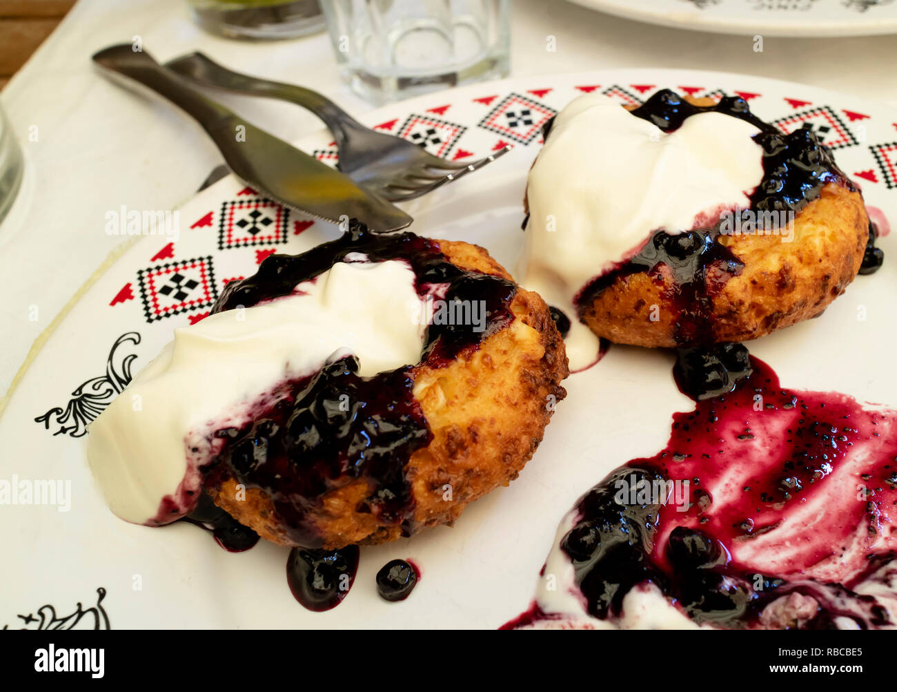 Romanian papanasi hi-res stock photography and images - Alamy