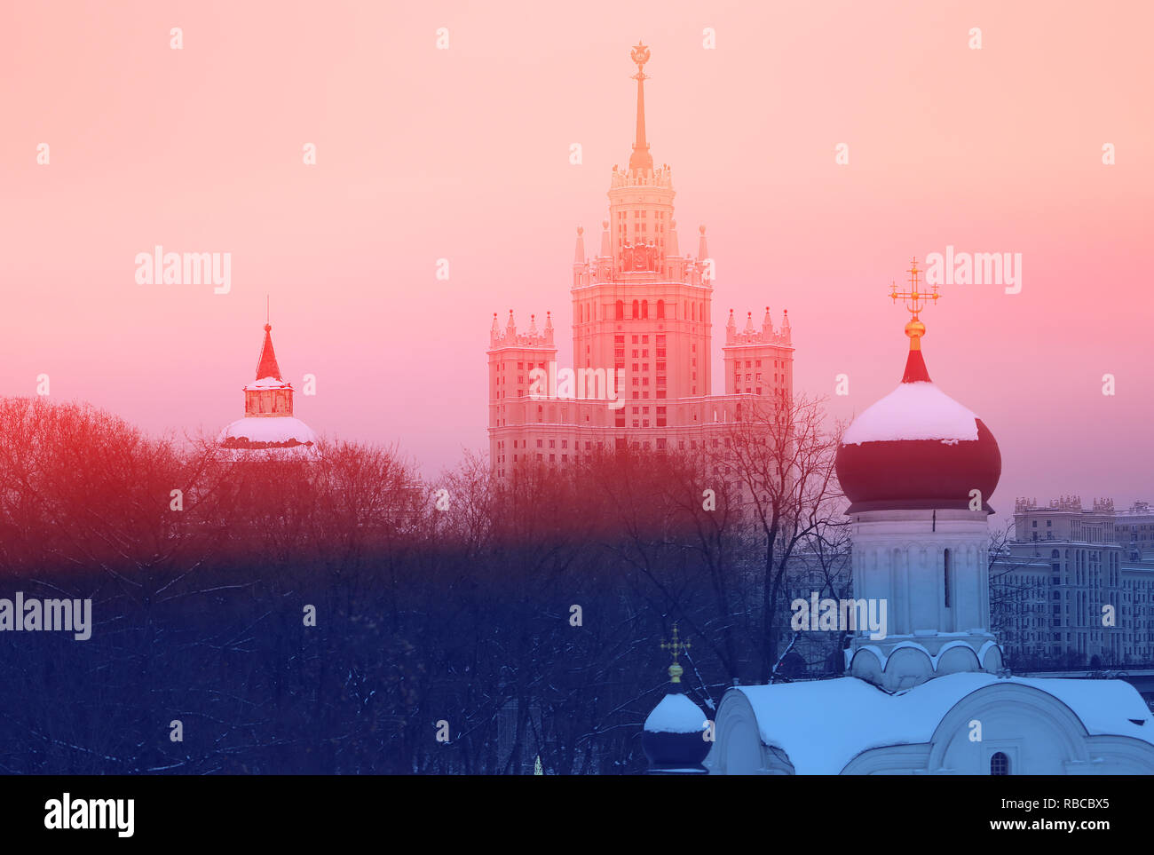 Beautiful photos of buildings in the city of Moscow Stock Photo - Alamy