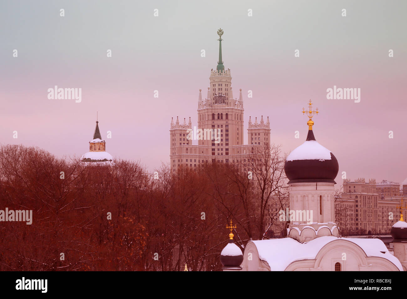 Beautiful photos of buildings in the city of Moscow Stock Photo - Alamy