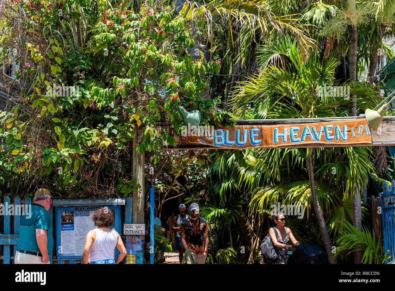 Key west blue heaven restaurant hi-res stock photography and images - Alamy