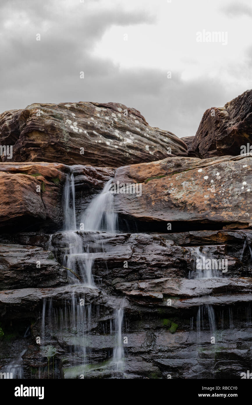 Beautiful landscape waterfall on cloudy hi-res stock photography and ...